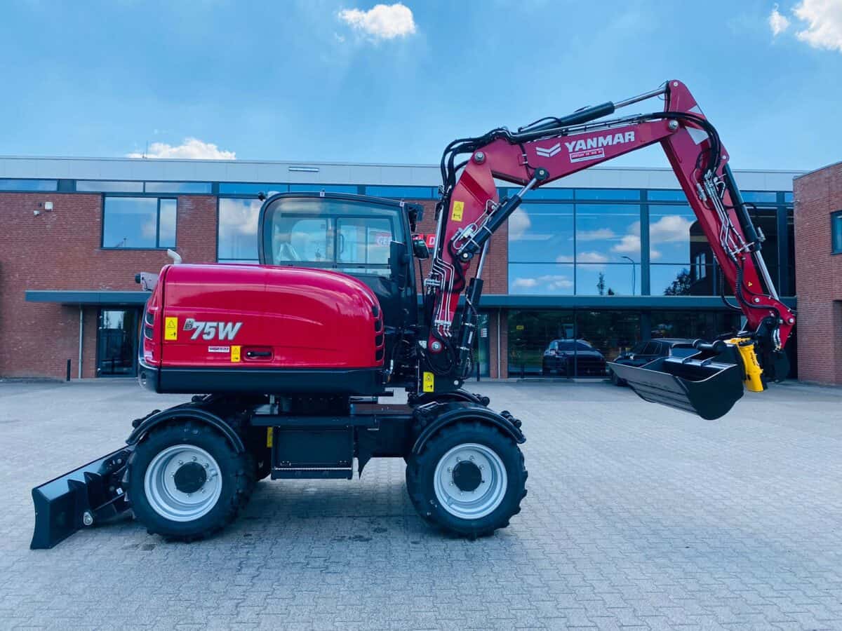 Yanmar B75W - Compacte wielkraan - Geert-Jan de Kok B.V.